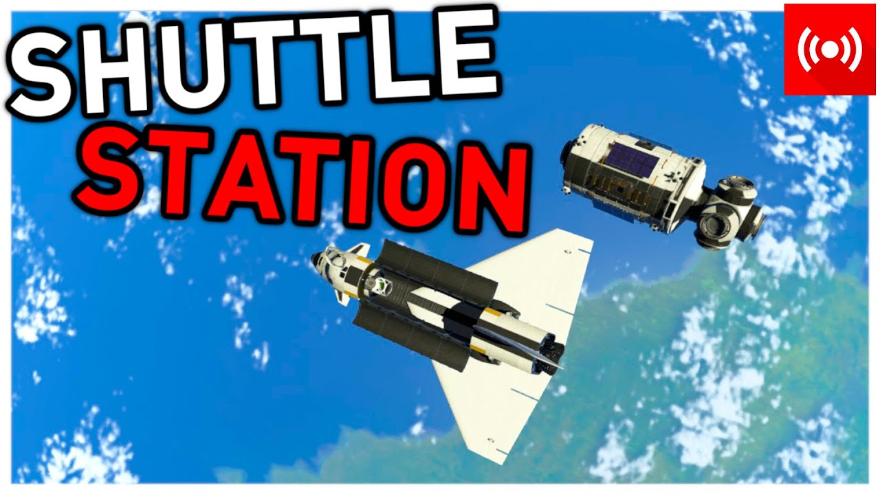 KSP2 - Building a SPACE STATION using only Space Shuttles! LIVESTREAM ...