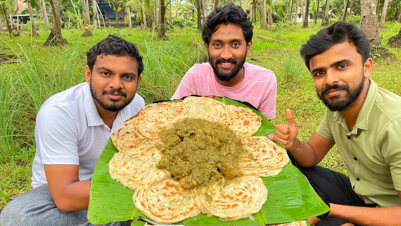 Hyderabadi Green Chicken Chilli | Green Chicken Gravy | Village Cooking ...