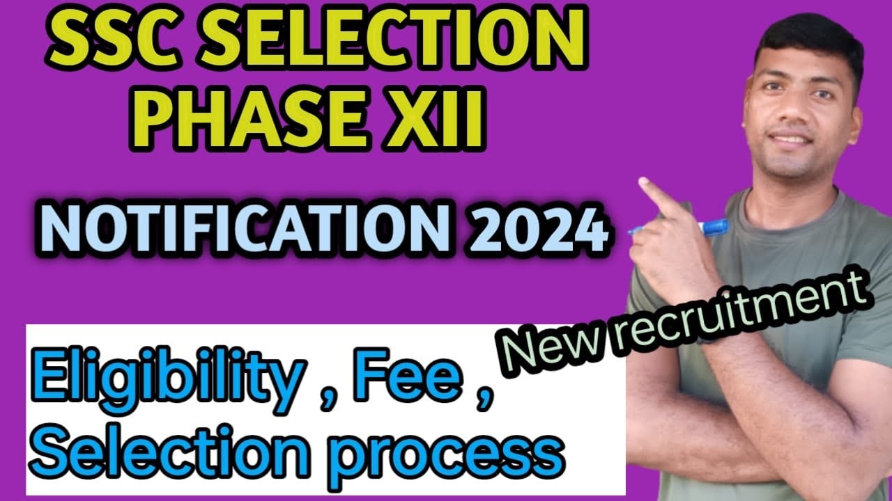 Ssc selection post phase XII //ssc selection new recruitment // #ssc # ...