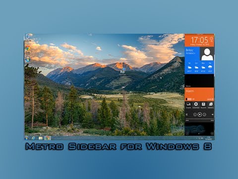 Metro Sidebar for Windows 8 - YouTube