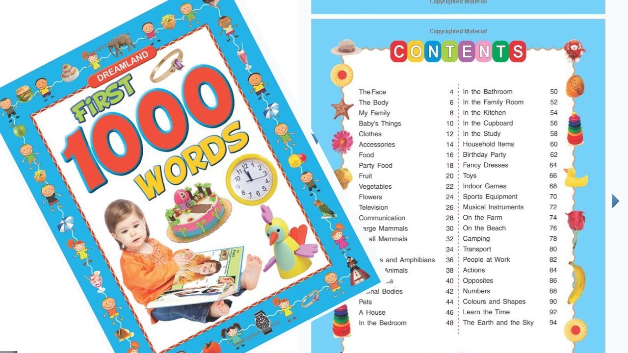 First 1000 Words Paperback -unboxing Amazon - YouTube