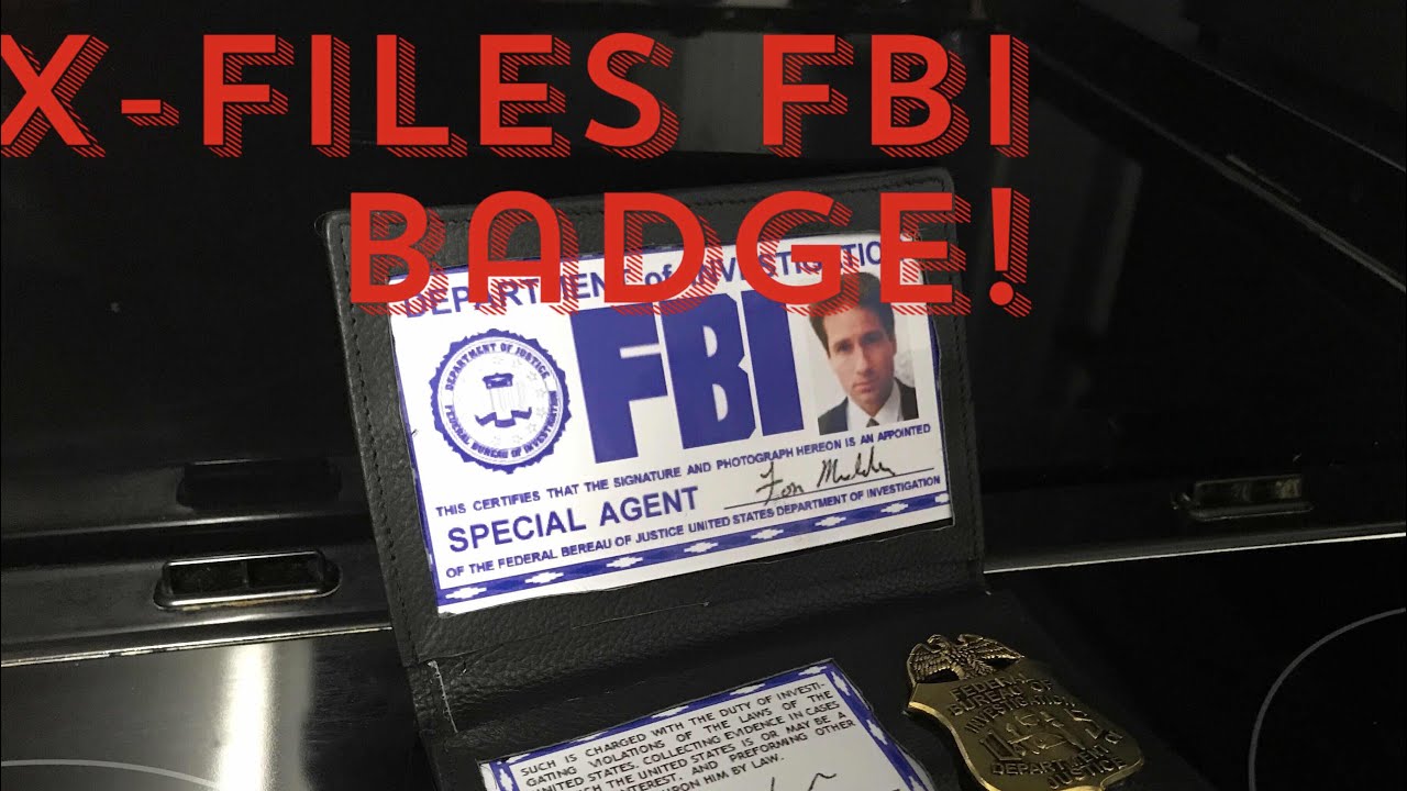 X-Files FBI Badge - YouTube