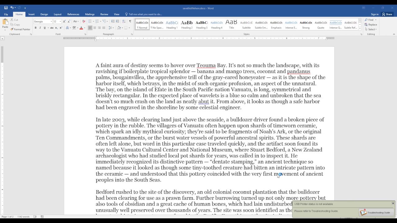 How to Print in Microsoft Word. [HD] - YouTube