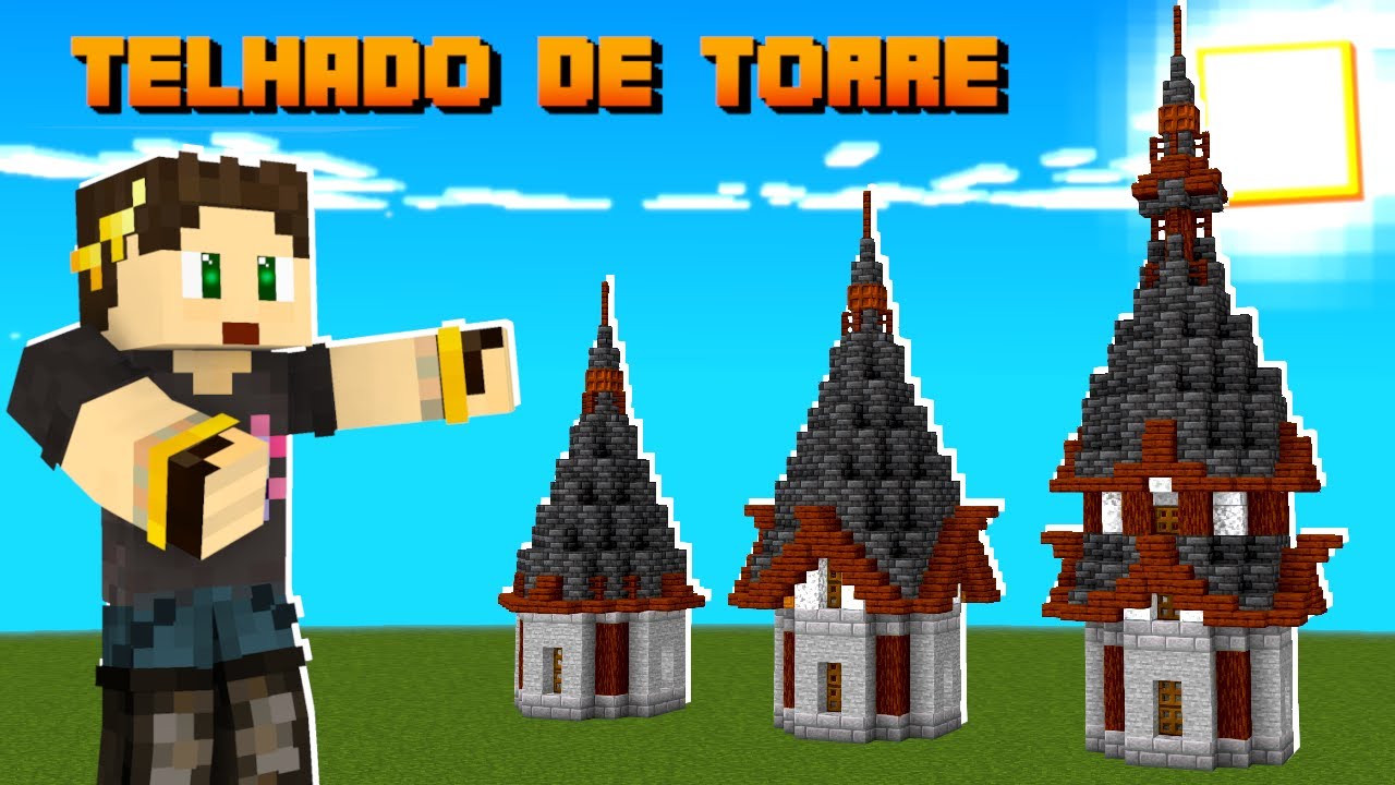 COMO FAZER TELHADOS INCRÍVEIS no MINECRAFT| SEJA PRO BUILDER - YouTube