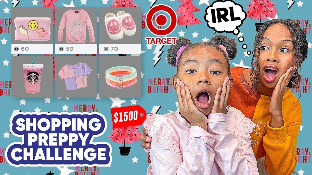 PREPPY SHOPPING CHALLENGE | PREPPY SHOPPING SPREE on Roblox and IRL IN ...