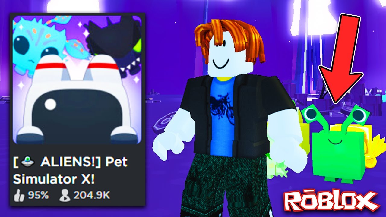 Pet Simulator X | ROBLOX | MERON NG ALIEN PET YUNG NOOB ACCOUNT KO ...