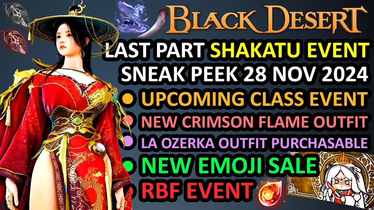 PREPARE YOUR SILVER, NEW CLASS EVENT, CRIMSON FLAME OUTFIT BDO (Sneak ...