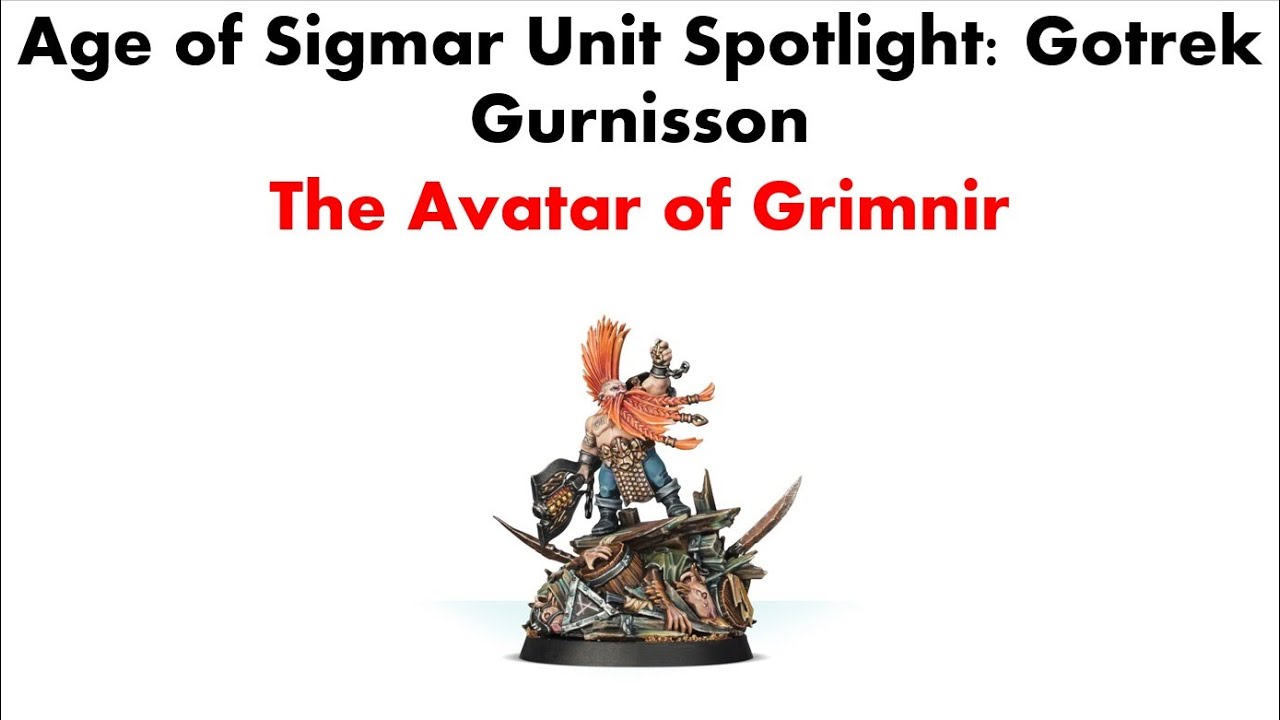 Age of Sigmar Unit Spotlight: Gotrek Gurnisson #Shorts - YouTube