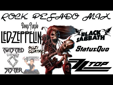 Led Zeppelin Black Sabbath ZZ TOP TWISTED SISTERS Rock pesado mix by dj alejandro espinosa