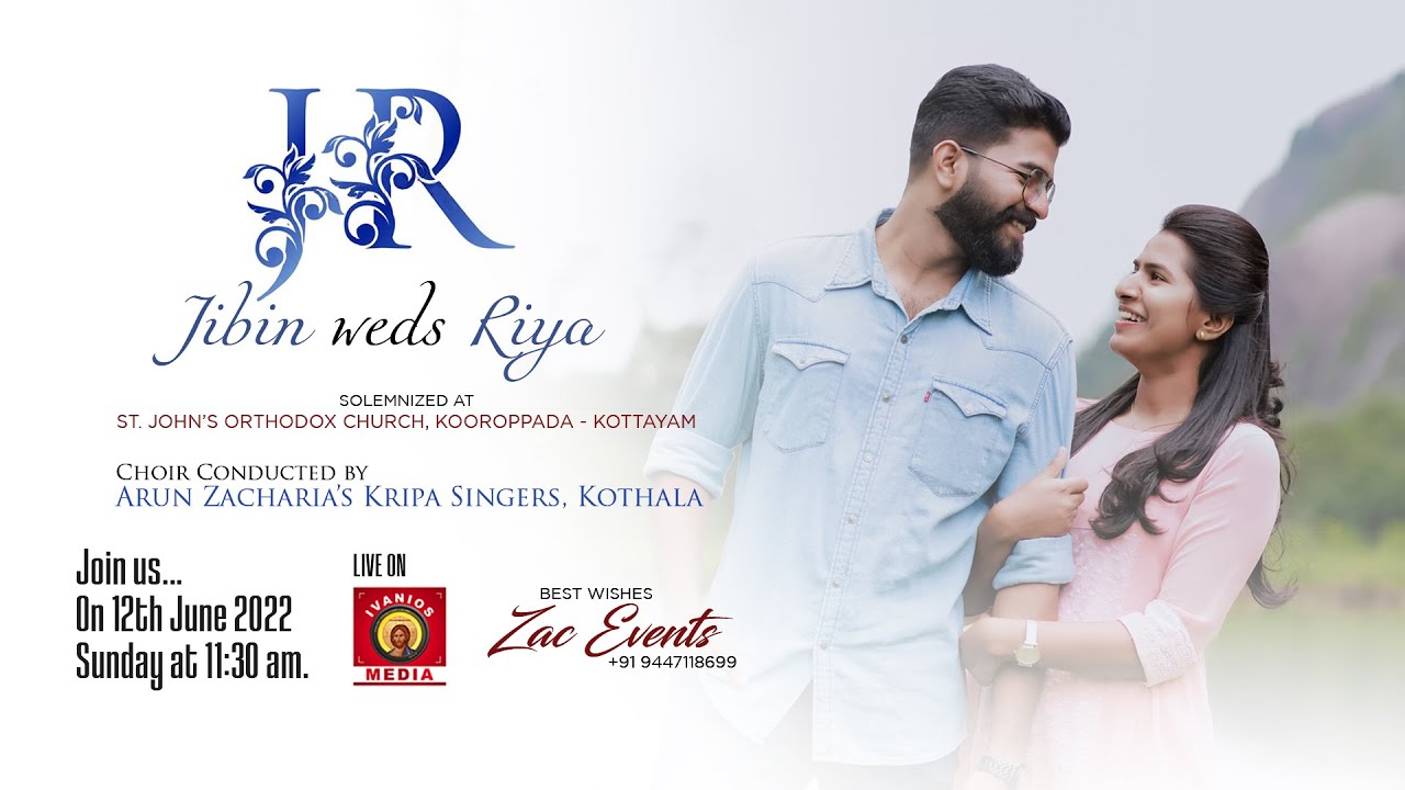 Jibin weds Riya | WEDDING CEREMONY | St. John's Orthodox Church ...