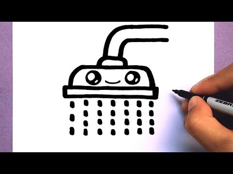 How to draw a cute Shower | SHAHIN ART - YouTube