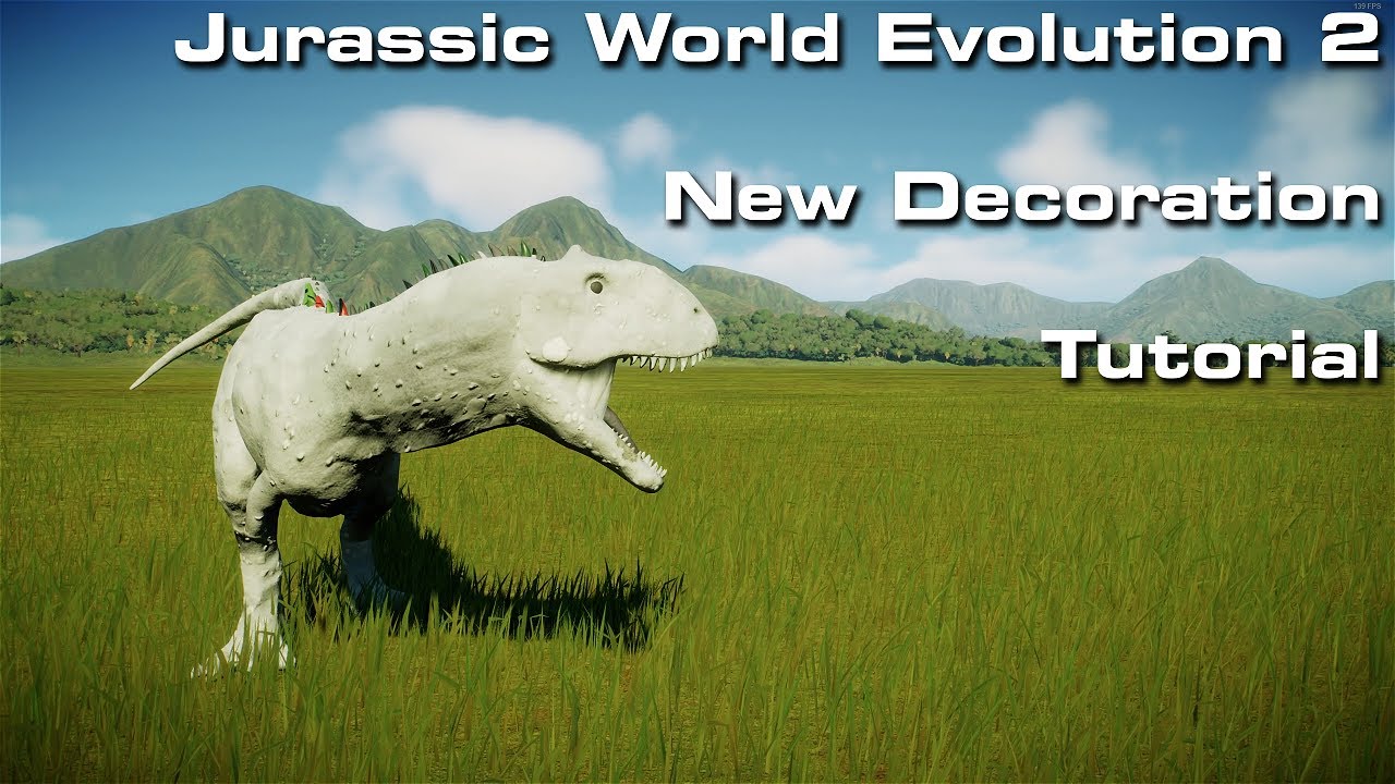 New Decoration Modding Tutorial | Jurassic World Evolution 2 - YouTube