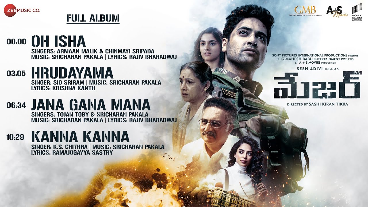 Major Telugu - Full Album | Adivi Sesh, Sobhita Dhulipala & Saiee M ...