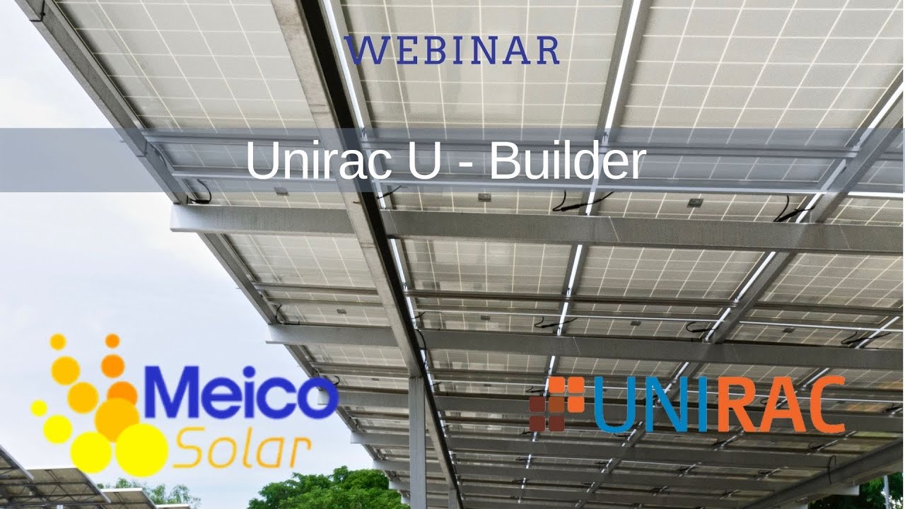 Webinar Unirac - U-builder - YouTube