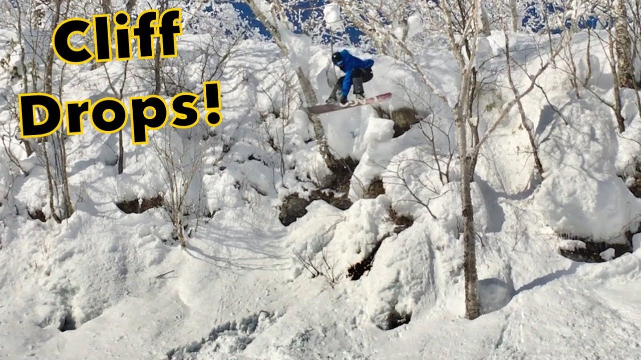 CHARGING UNTOUCHED CLIFF DROPS IN JAPAN POWDER!! - YouTube