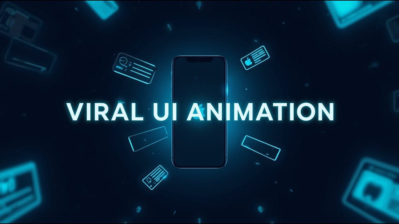 Viral Apple UI Animation | After effects - YouTube