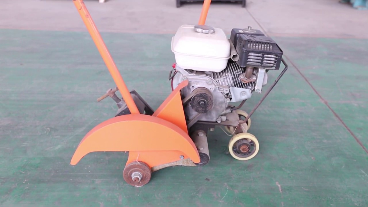 Rail cutting using by disc cutting machine - YouTube