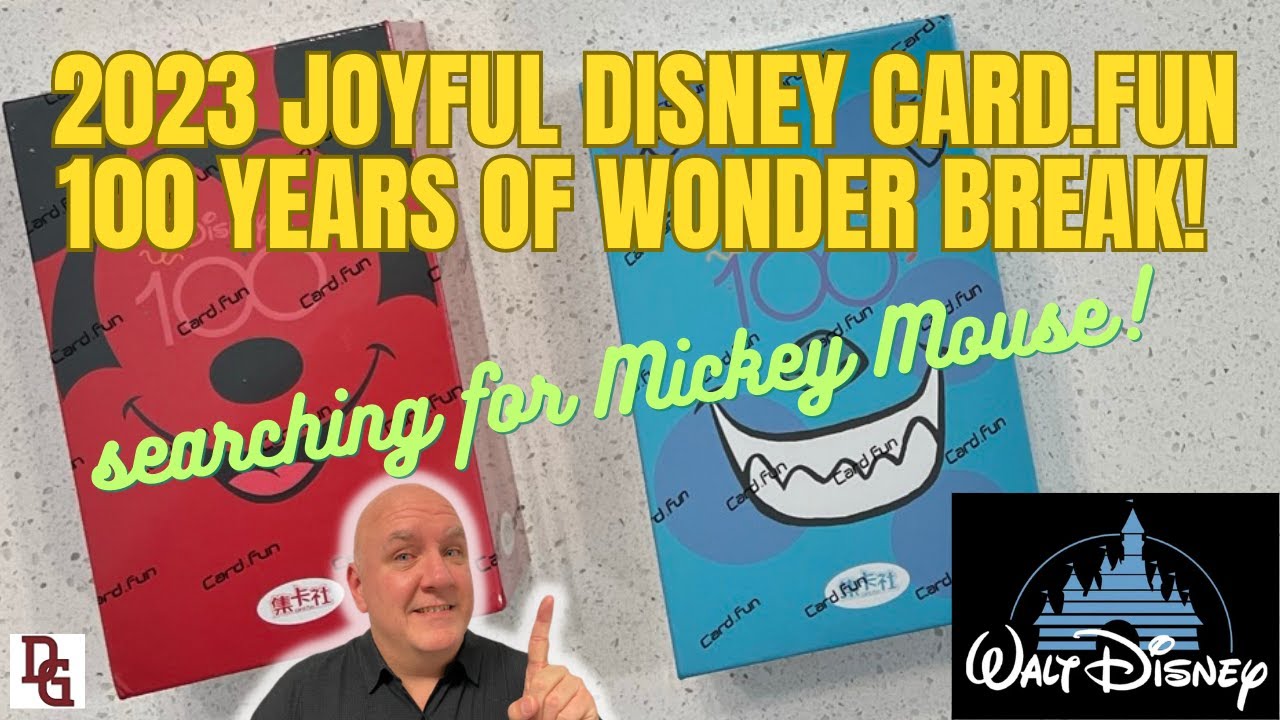 🏰New Disney Cards! Disney Joyful 100 Years of Wonder Cards Box Break ...