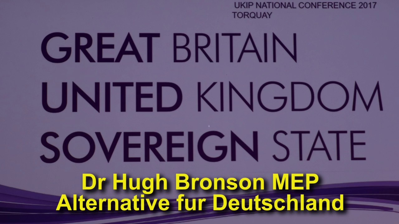 UKIP Conference Torquay 2017 Dr Hugh Bronson MEP AFD - YouTube