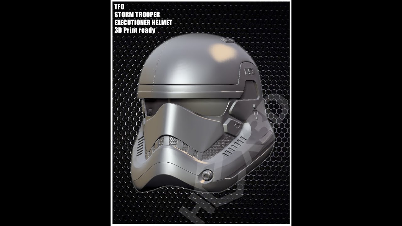 Storm Trooper Helmet on the CR-M4 - YouTube