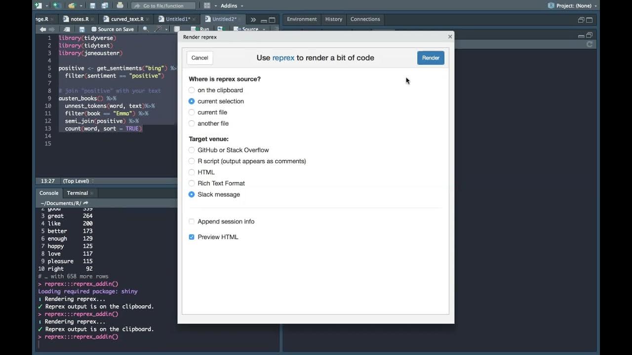 How to make a REPREX with RStudio - YouTube