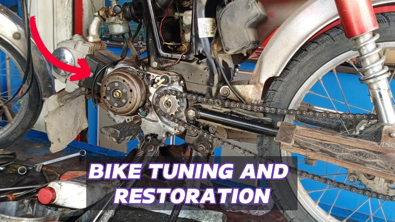 Cleaning Rusty Bike Engine | Bike tuning at home | Restoration of old ...