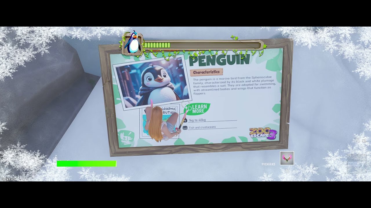 FORTNITE ZOO ESCAPE 3 🐊 10 OF 40 PENGUIN MAP CODE: 0754-0155-3220 - YouTube