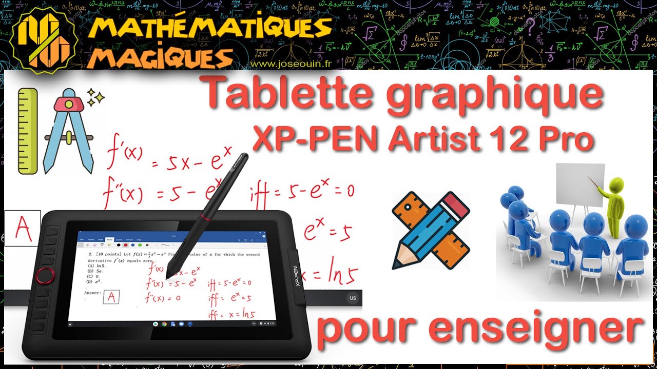 Une tablette graphique pour enseigner : XP-PEN Artist 12 Pro - YouTube
