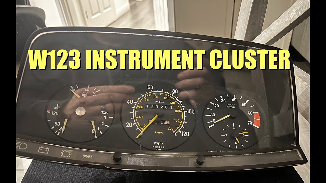Mercedes W123 vlog episode 3 - instrument cluster and illumination ...