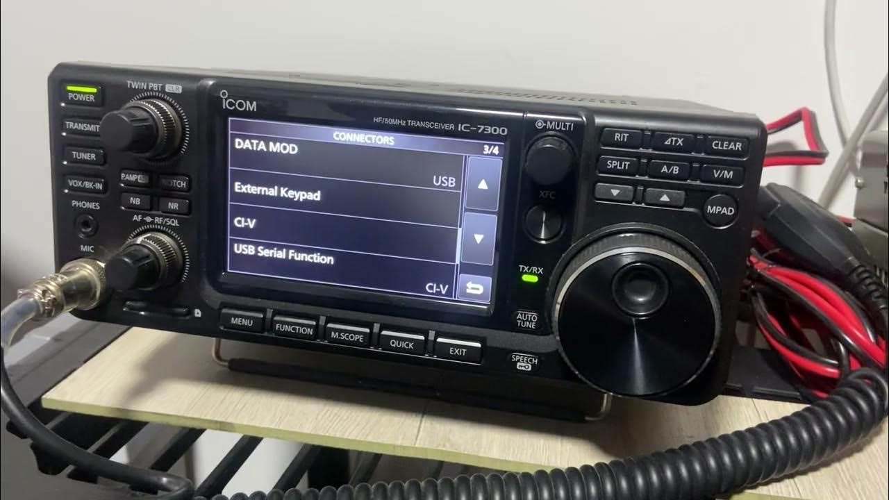 Icom IC7300 configuración FT8 - YouTube