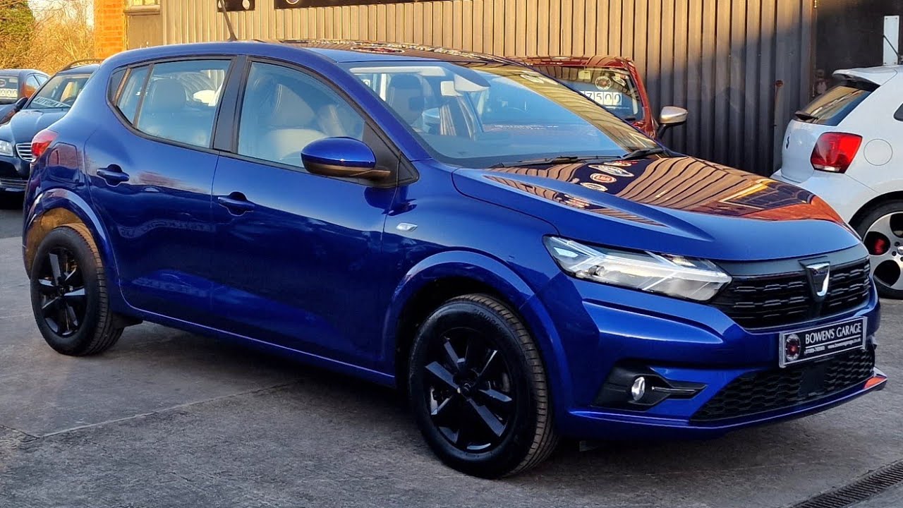 2022 (22) Dacia Sandero Comfort 1.0 TCE 5Dr in Iron Blue. 4k Miles. 1 ...