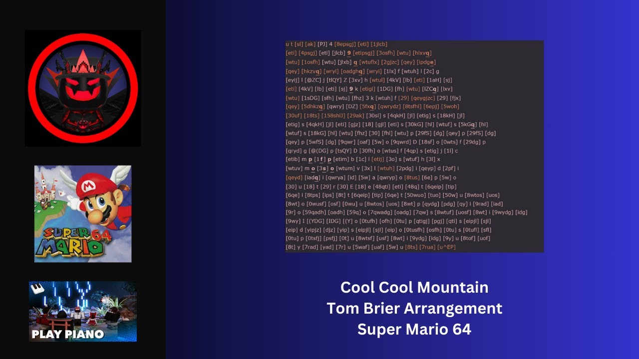 Cool Cool Mountain Tom Brier Arrangement - Super Mario 64 | ROBLOX ...