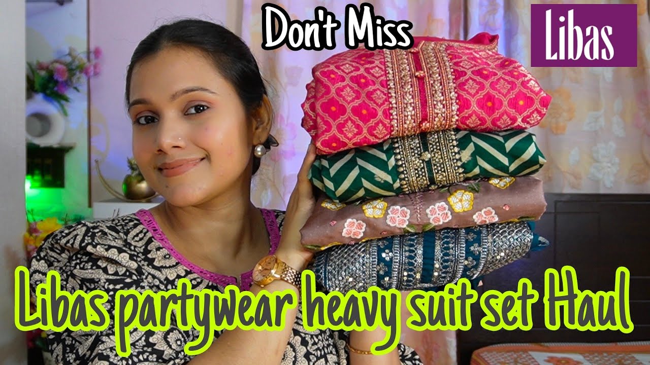 💕Libas partywear Special heavy kurta set Haul💕Libas suit set Haul💕Libas Haul💕my dream project 💕 ...