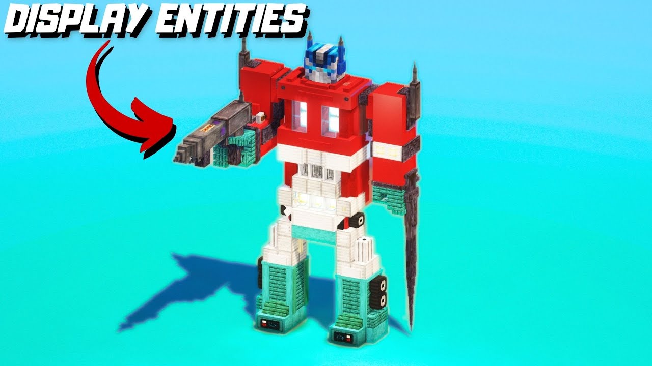 Minecraft: OPTIMUS PRIME with Display Entites - YouTube