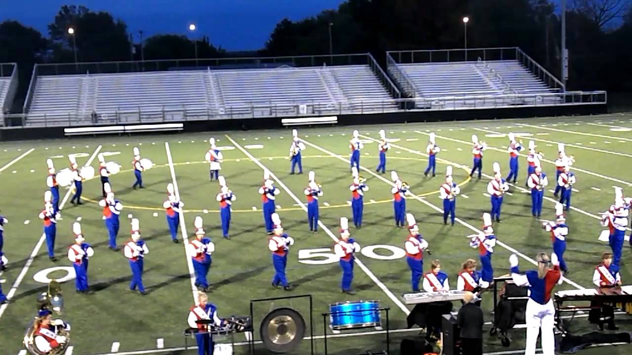 Riverside-DeGraff Marching Band @ Westerville Central - YouTube