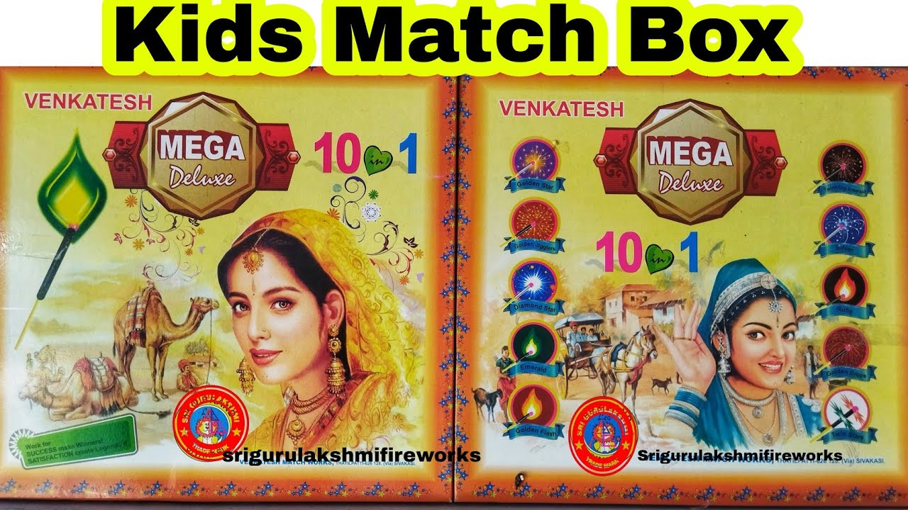 Children's Match Box Cracker|5 Different color Match Box ...