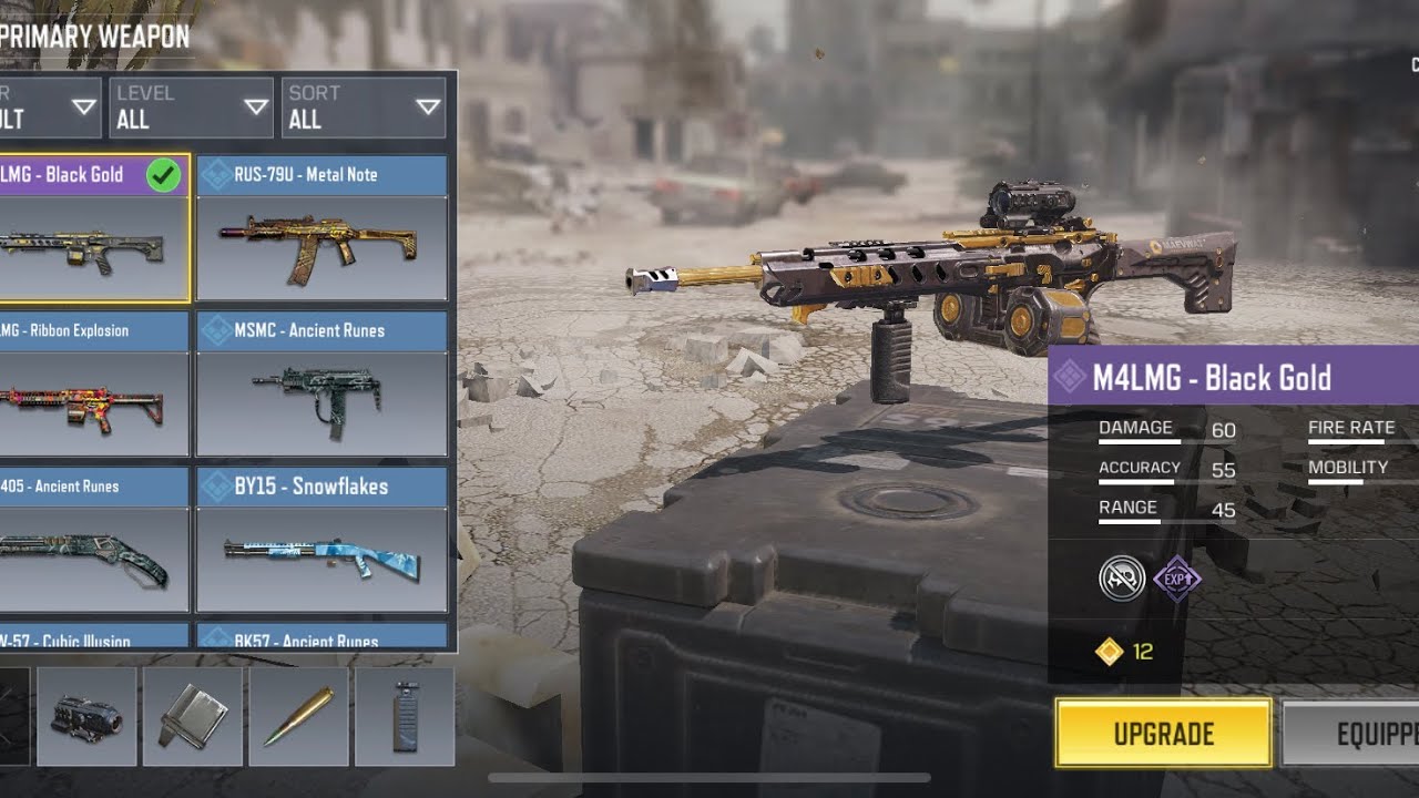 *NEW* “BLACK GOLD” M4LMG in cod Mobile REVIEW! - YouTube