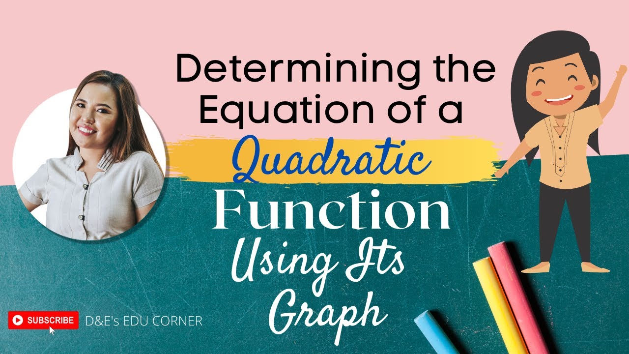 Determining the Equation of a Quadratic Function Using Its Graph - YouTube