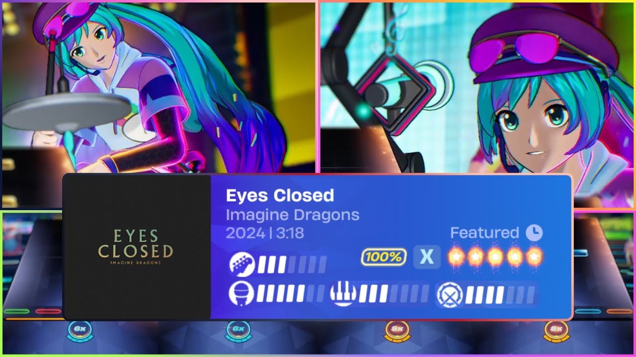 Imagine Dragons "Eyes Closed" - Fortnite Festival All Instruments 100% ...
