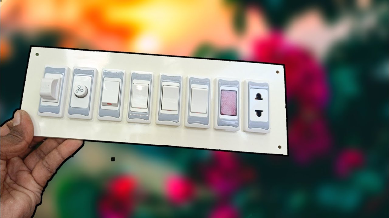 Switch board connection easy way / how to install switch board on wall ...
