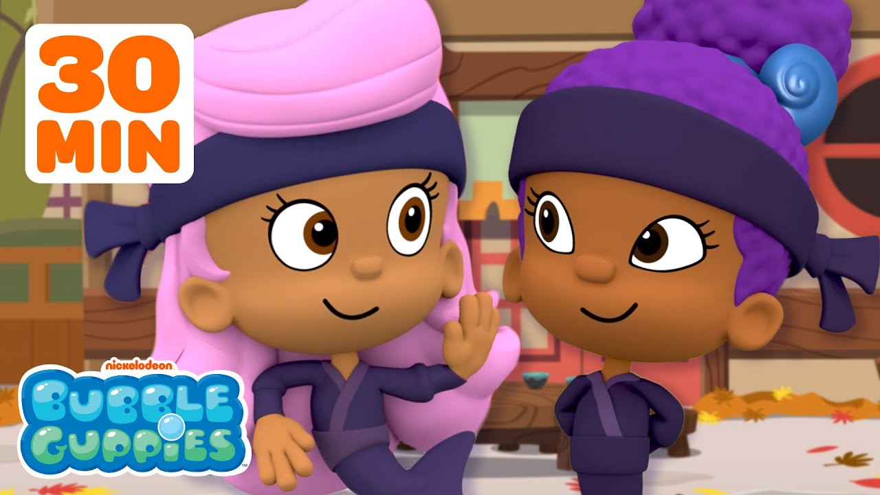 Bubble Guppies Train Like Ninjas! 🥷💨 | 30 Minute Compilation | Nick Jr ...