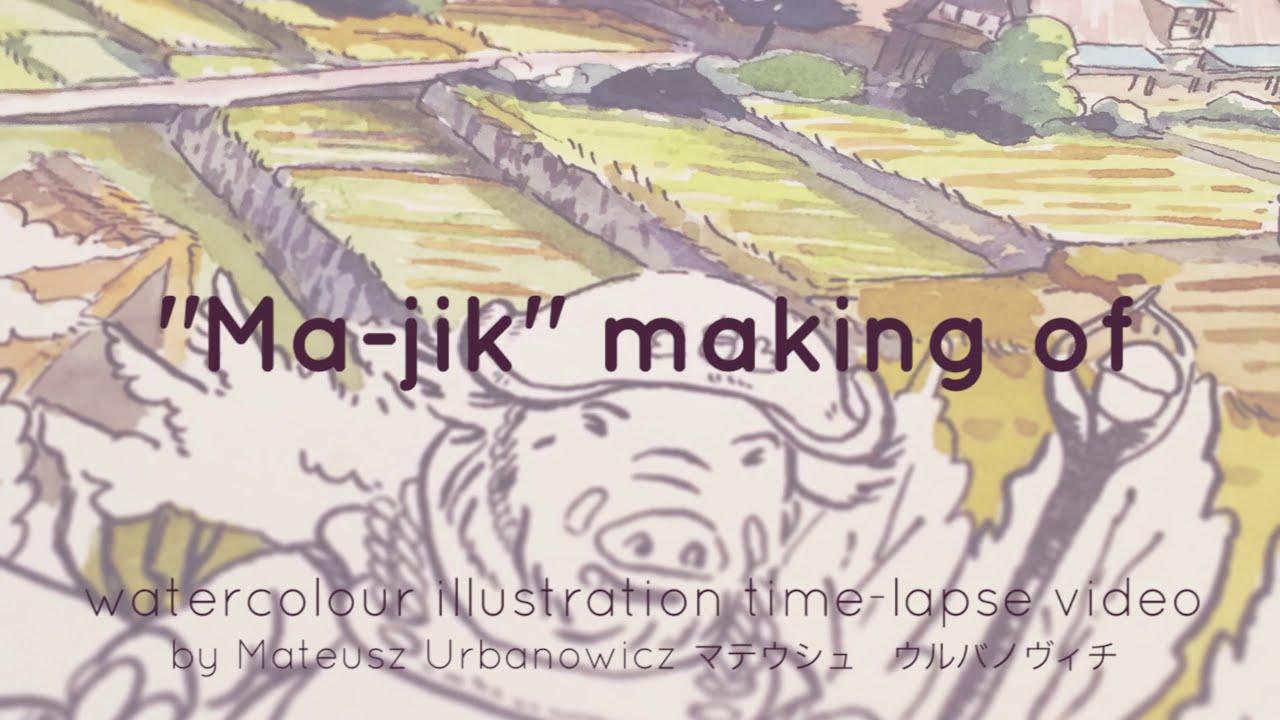 Ma-Jik Illustration making of - YouTube