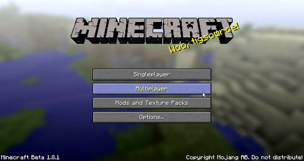 minecraft 1.8 title screen - YouTube