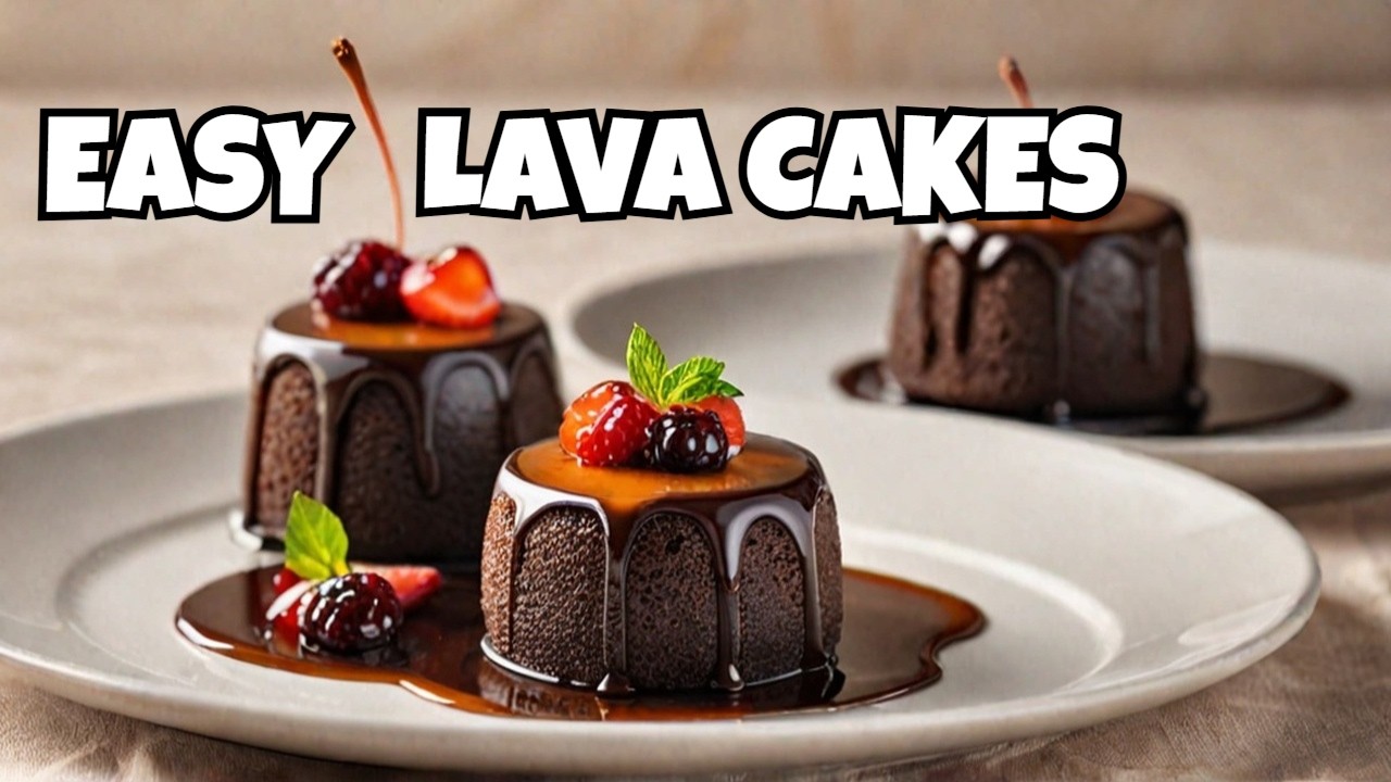 3 Molten Lava Cakes – Easy & Delicious Recipes - YouTube