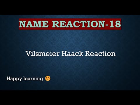 VILSMEIER HAACK REACTION/NAME REACTION/CONCEPT IN CHEMISTRY - YouTube