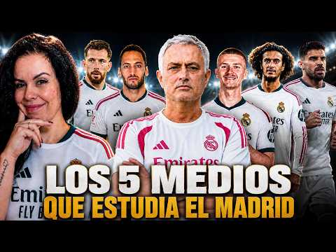 🚨¡CONFIRMADO! El MADRID BUSCA CENTROCAMPISTA - ESTOS son los 5 NOMBRES de la LISTA