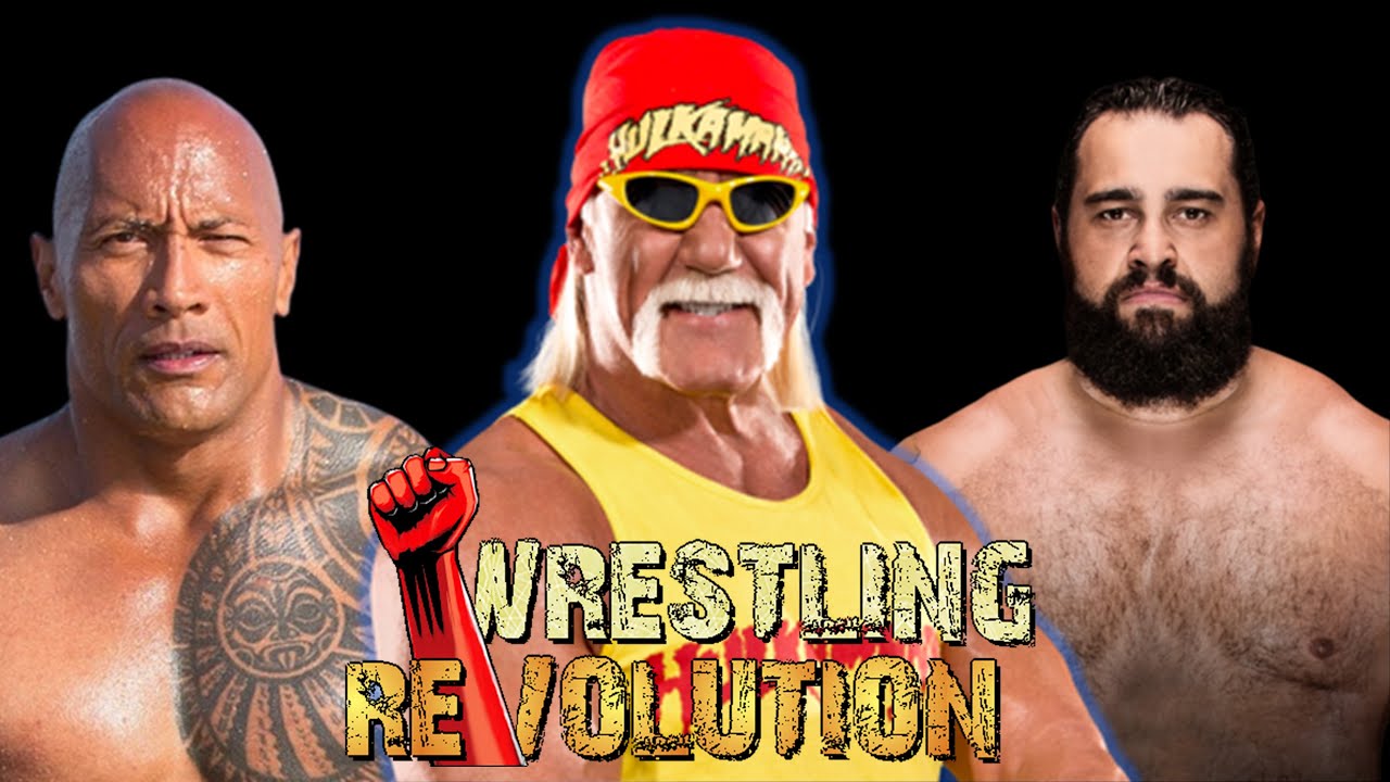 WWE DREAM MATCH RUSEV VS THE ROCK REFEREE HULK HOGAN 😱 - YouTube