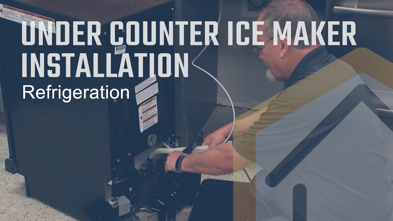 Under Counter Ice Maker Installation - YouTube
