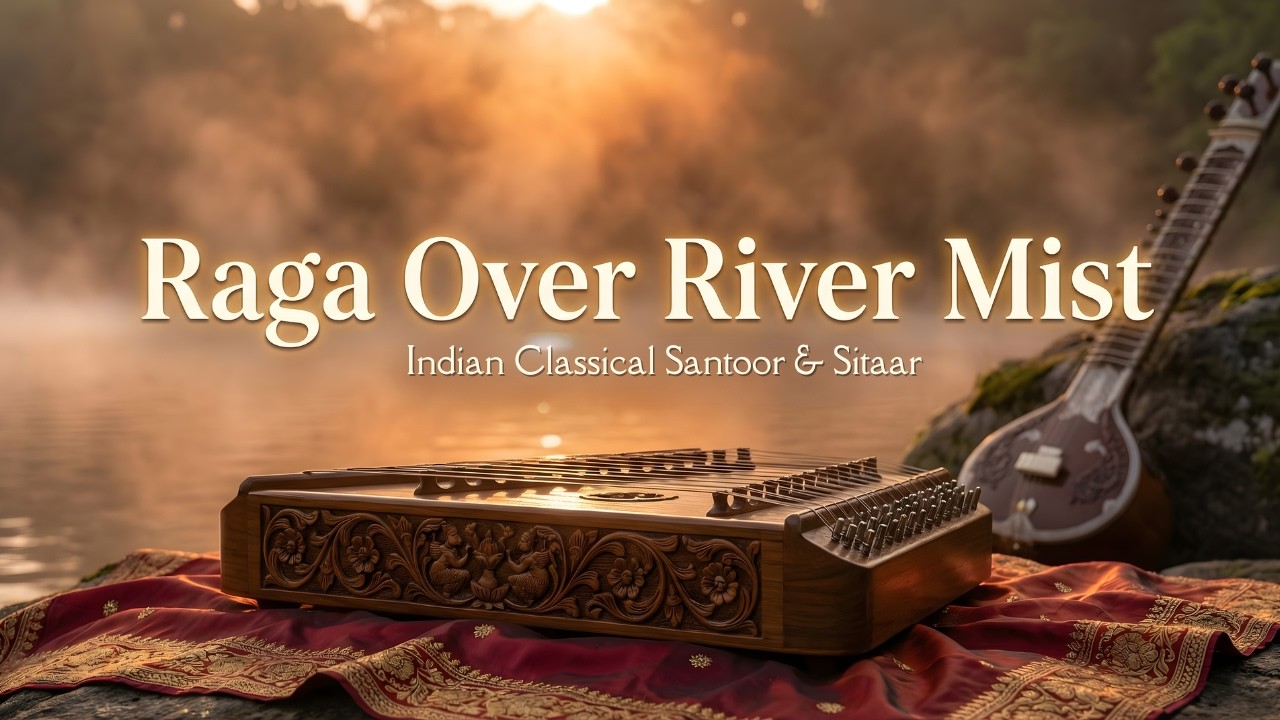 Indian Classical Santoor & Sitar Instrumental - Raga Over River Mist ...