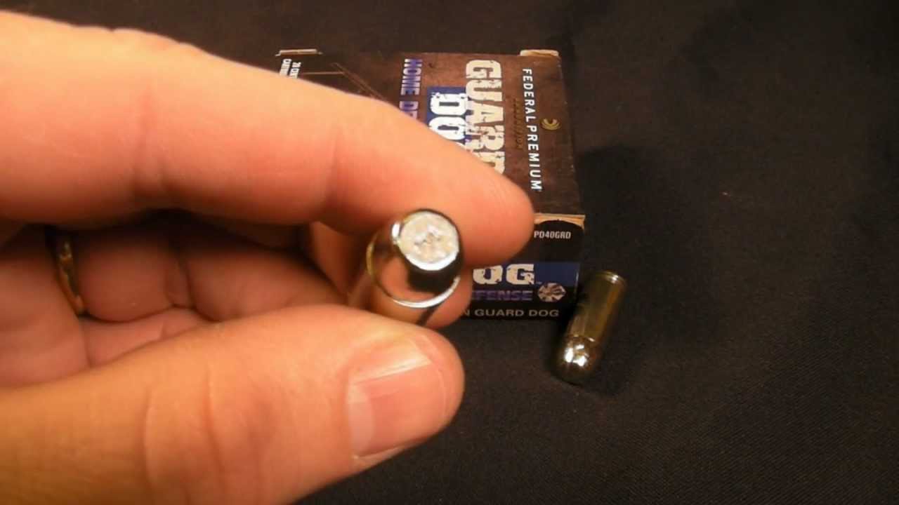40 S&W - Federal Guard Dog - Jug Test - YouTube